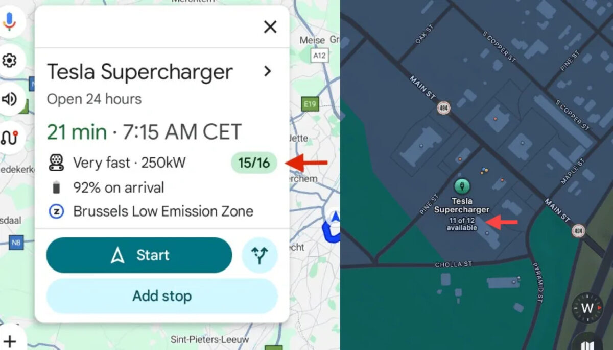 Les bornes Tesla dévoilent enfin leurs secrets… directement dans Google ...